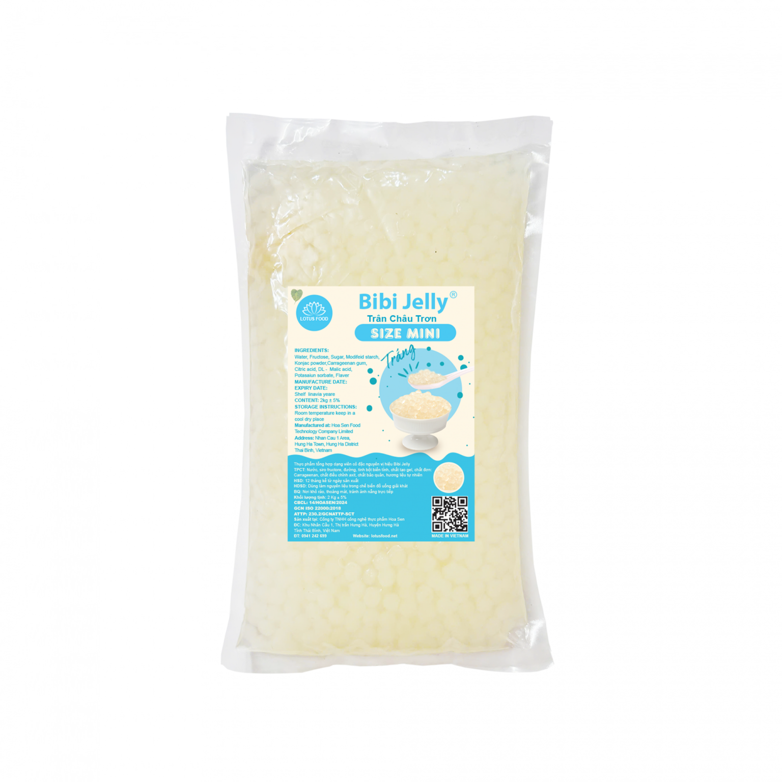 Trân châu Bibi Jelly Trơn - size mini (trắng) - CÔNG TY CÔNG NGHỆ THỰC ...